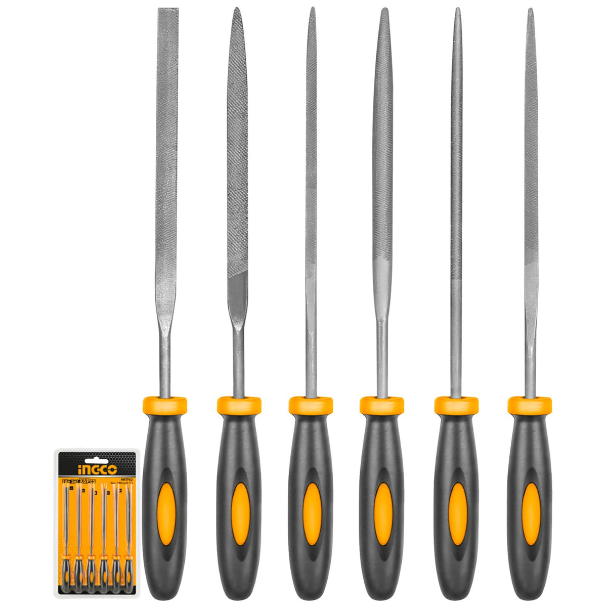 INGCO FILE SET 6PCS HKTF63 – Motsumi Electrical Wholesalers (Pty) Ltd